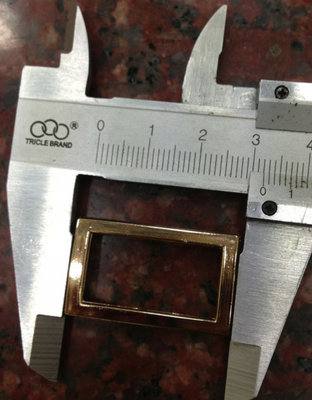 Metal bar metal trim for garment and belt 1.9cm X 3.2cm Fashion