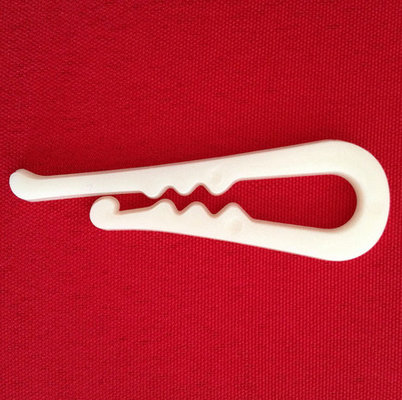ABS clothing clips , white and clear color with teeth 3.8CM * 0.8CM * 0.3CM