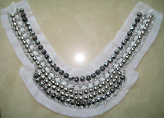 Hand made crystal bead collar necklace
