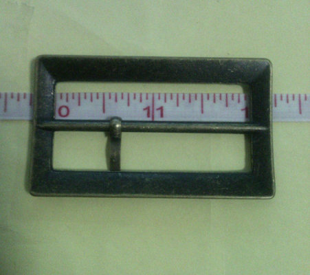 Plating Gunmetal Square Cloth Belt Buckle , jeans bag zinc military buckles