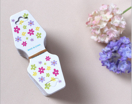 Waterproof Printing Paper Custom Clothing Hang Tags / Label with permanent adhesive