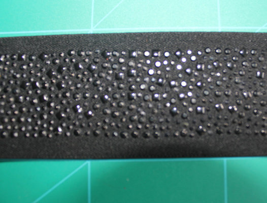 5cm Black Elastic Webbing Nylon And Spandex With Rhinestone