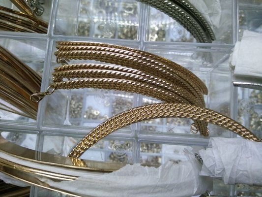Alloy Half oval metal trim Eco-friendly with Irregularity Flowers Gold