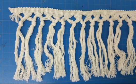 Fringe Decorative Lace Trim   Black / White 11cm Flower Pattern  Soft