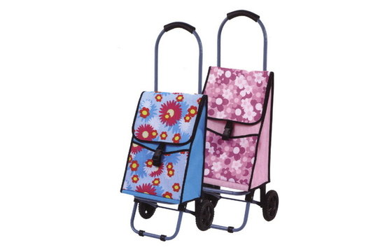 Commercial promotion enclosed wheeled shopping bags with heat printing