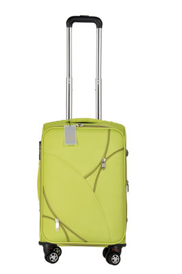 24" green soft traveling roller luggage bags wheeled duffel suitcase for women