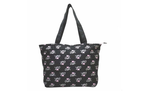 Women ' s Single shoulder retail Cloth shopping bag Black durable