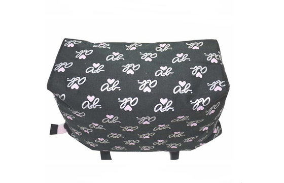 Women ' s Single shoulder retail Cloth shopping bag Black durable