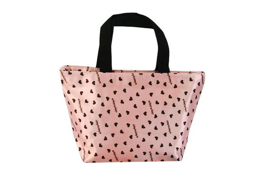 Fashion Dot pattern Custom Cloth Shopping Bag Silk screen printing