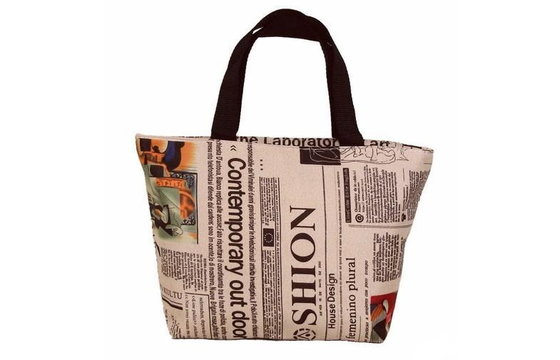 Fashion Dot pattern Custom Cloth Shopping Bag Silk screen printing