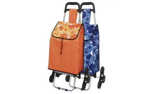 Promotional trolley cart wheeled shopping bags with silk screen printing