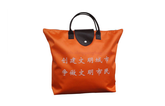 Custom printed girls 600D oxford tote bag with handle with Silk screen printing