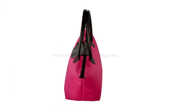 Pink waterproof 600D oxford fabric tote shpping bag with logo printed