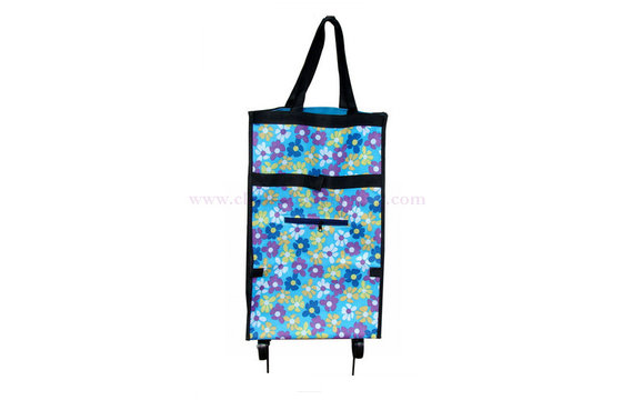 Environmentally friendly Refusable foldable trolley shopping bag large