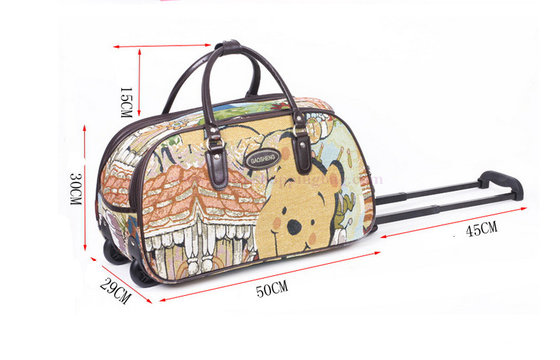 Logo - printing Cute pattern jute roller gear bag travel set for students