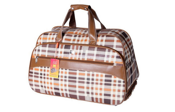 Telescoping handle roller gear travel duffel bag for trip , rolling business cases