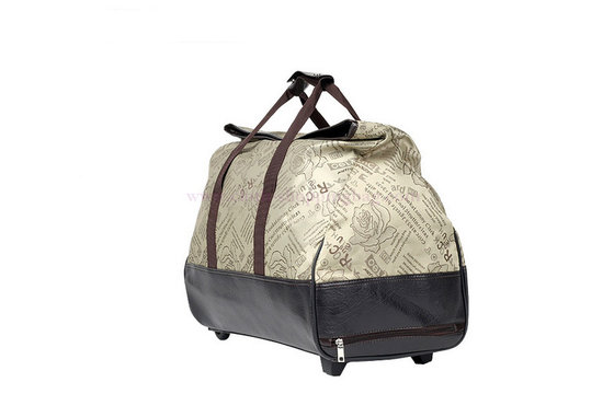 Cute pattern airplane duffel trolley travel bag , Large internal capacity