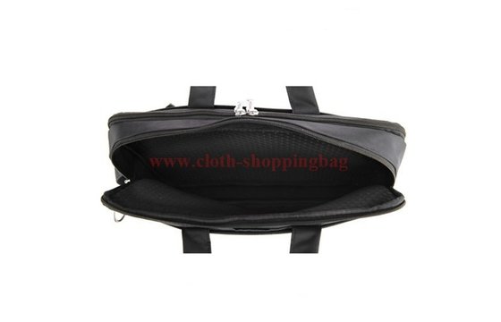 Flower printing nylon laptop shoulder bag with front zipped pocket