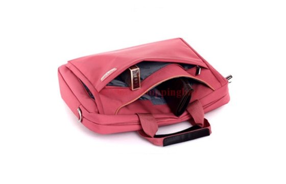 15 inch waterproof nylon laptop computer bag with adjustable shoulder strap