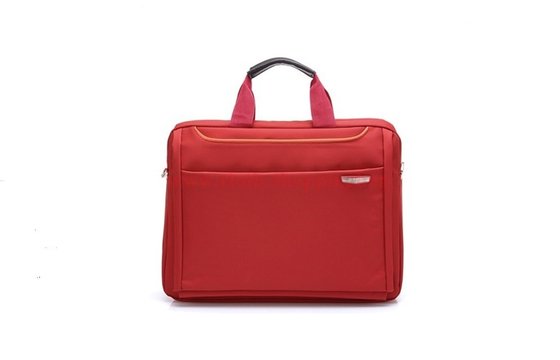 Light weight red shockproof 14 '' nylon laptop bag easy to carry