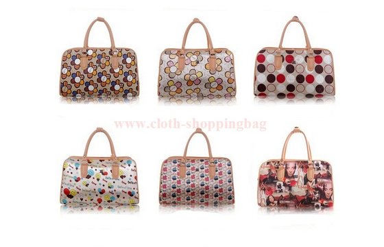 Flower Pattern Cloth Travel Bag