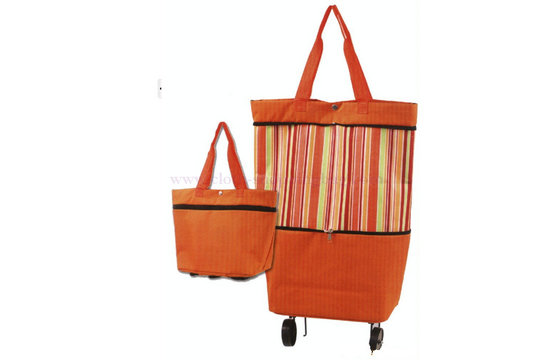 Humanized single shoulder foldable trolley shopping bag Eco - friendly