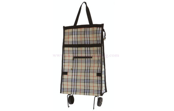 Humanized single shoulder foldable trolley shopping bag Eco - friendly