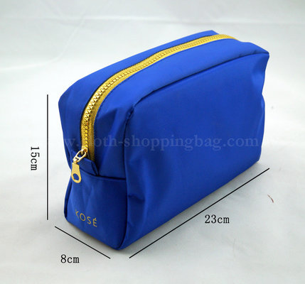 Blue rectangle travel cosmetic makeup bag for Counter souvenirs promotion