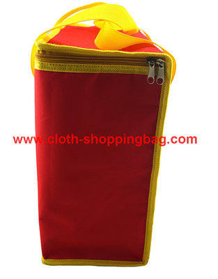 Eco friendly polyester foldable lunch bag for takeouts with zippered