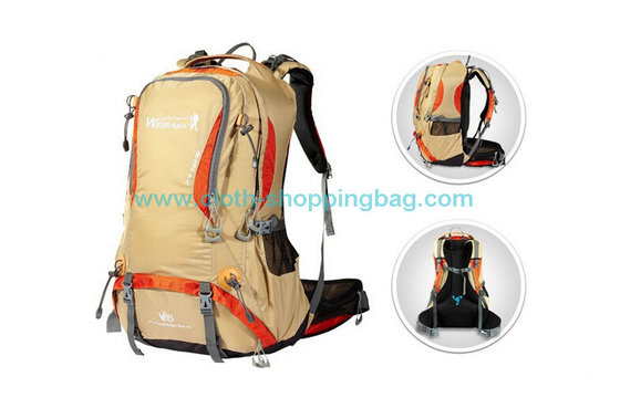 Functional 40L large camping gear backpack for men 1680D polyester