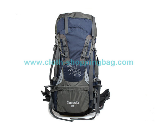Customized durable 50L 1680D polyester fabric camping gear backpack