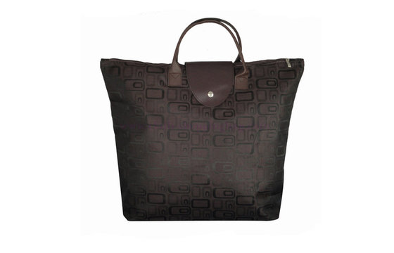 Large capacity lightweight foldable shopping bag with button closure