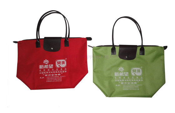 Promotional eco - friendly portable foldable shopping mall bags 54*37*17cm