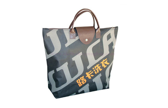 Dirty - resistance grey folding shopping bags pattern for grocery