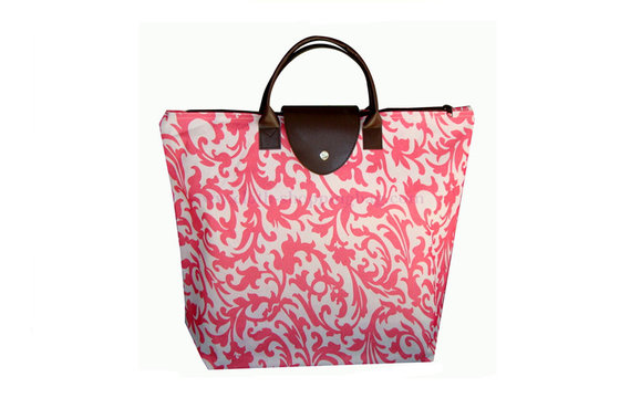 Green reusable foldable shopping bags for commercial promotion