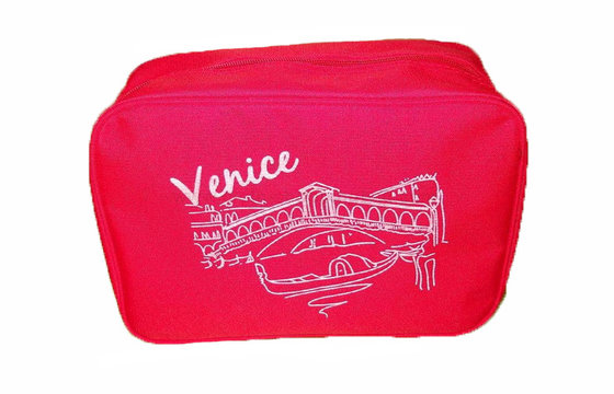 Promotional hanging travel storage bag , black mens travel toiletry bag