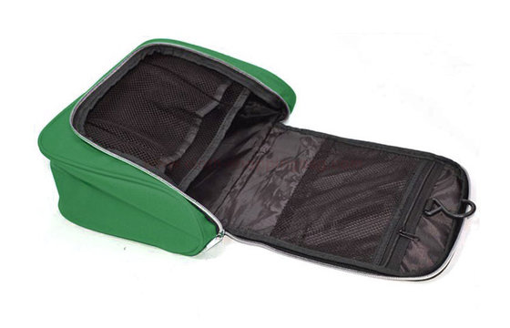 Large capacity foldable travel storage cosmetic bag with handle