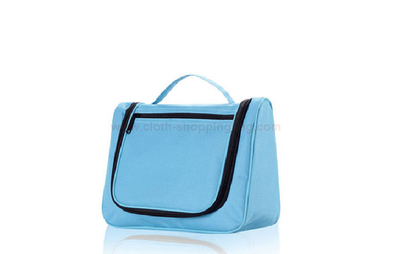 Multi function Sky Blue travel storage hanging bag 600D oxford fabric