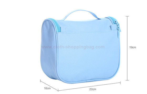 Hanging on the wall travel storage toiletry bag with hook for collecting cosmetic
