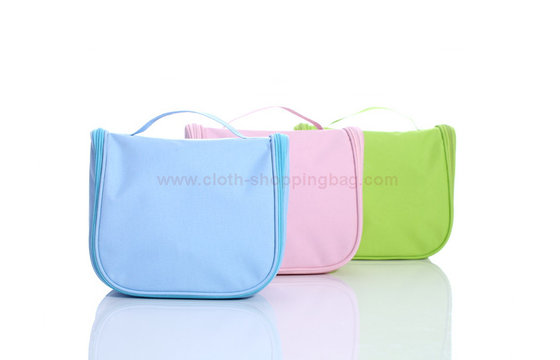 Hanging on the wall travel storage toiletry bag with hook for collecting cosmetic