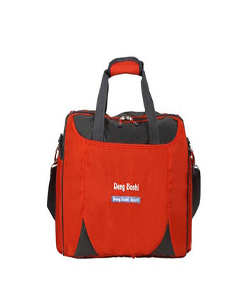 Green durable sports men nylon shoulder gym bag large with zipper