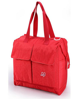 Eco - friendly green Office lady ' s  Nylon shoulder shopping handbag
