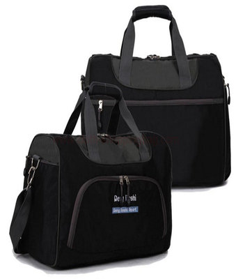 Custom printed recycled nylon shoulder business tote bag for boys