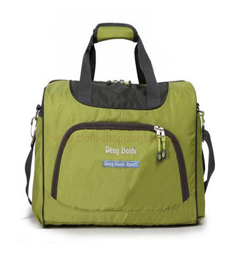 Eco - friendly fabric Nylon shoulder Bag , travel luggage handbag with zippers