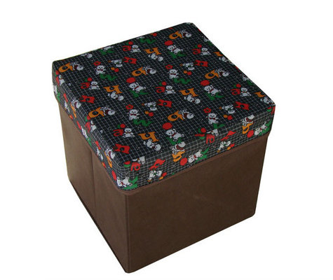 Middle size square hexagon foldable oxford fabric storage box bag easy for carrying