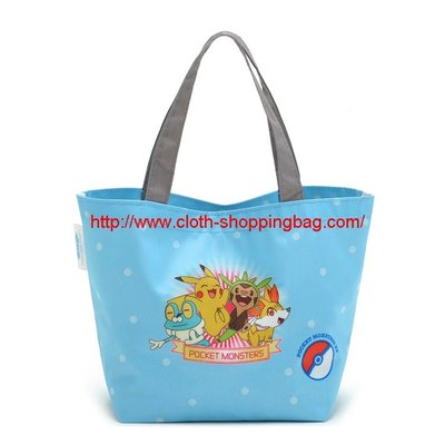 Processing  various 600D oxford monster pattern cloth shopping bag for Halloween