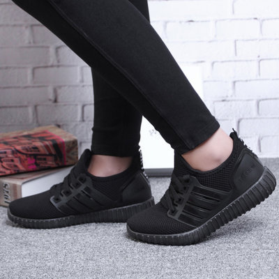 Light Weight Sports Shoes Lace-up Mesh Fabric Shoes For Ladies supplier