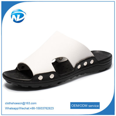 Soft Leather Upper PVC Outsole Sandals For Men supplier