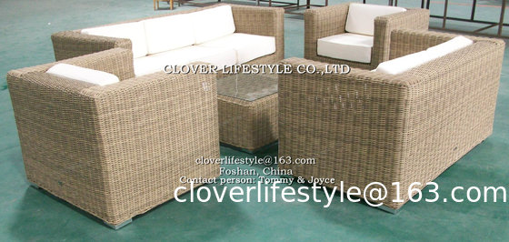 Round Rattan Chair  for Hotel, Garden and Beach by Clover Lifestyle Outdoor Furniture Sofa Set