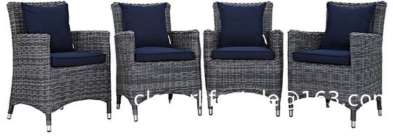Flat wicker dining chair for Hotel, Garden and Beach by Clover Lifestyle China Outdoor Furniture